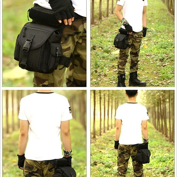 Bags | Tactical Drop Leg Bag Military Fanny Tool Thigh Pack Molle Panel ...
